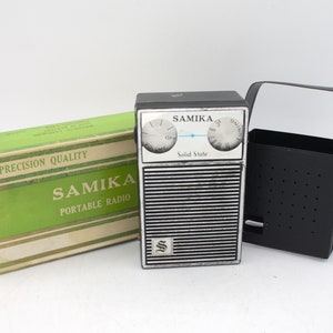 Vintage Transistor Radio Solid State AM Receiver Mini Pocket Audio ...