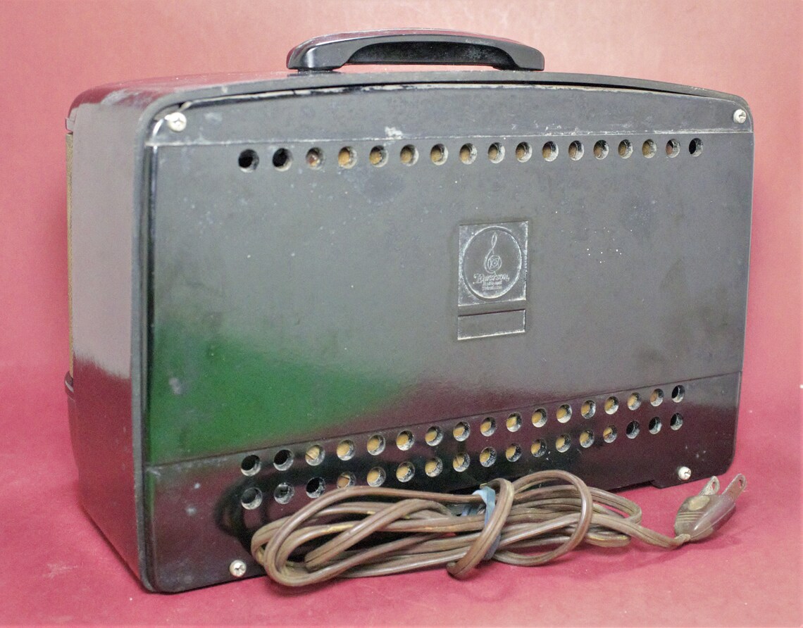 Vintage 1950s Lighted Red Dial Tube Radio Portable AM Receiver - Etsy