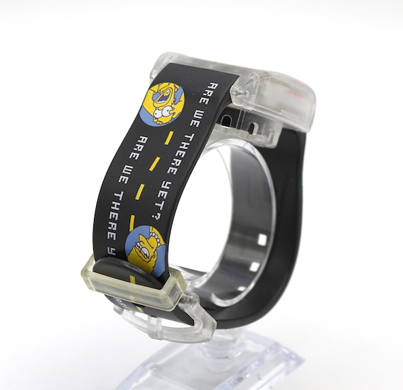 Vintage Simpsons digital watch talking "Are we there … - Gem