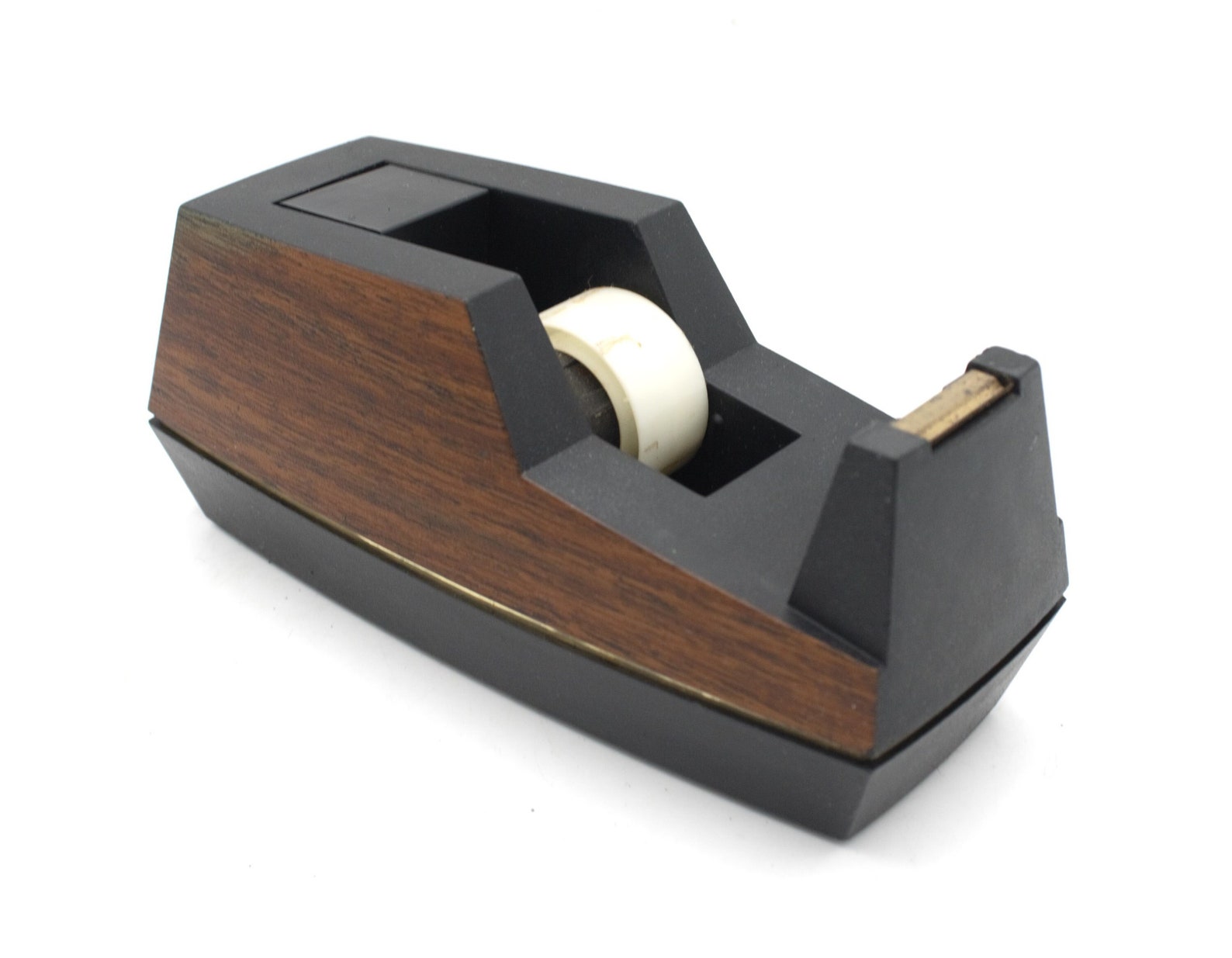 Vintage 1970s Tape Dispenser Woodgrain Office School Desk - Etsy