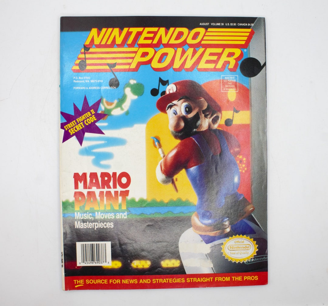 Nintendo Power 1992 Issue Mario Paint Contra Force Kirby Wings 2 ...