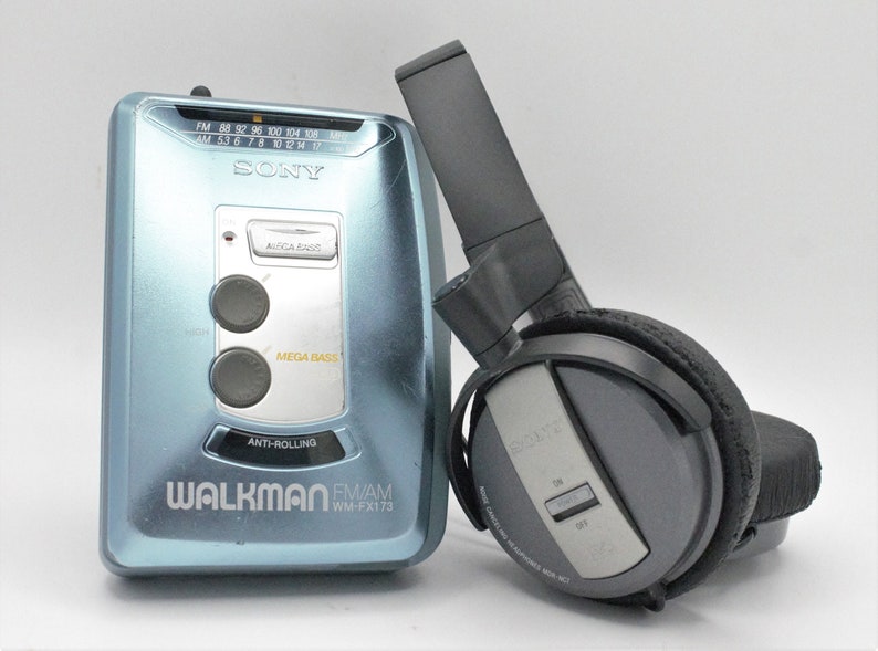 Vintage Sony Walkman Blue Chrome Personal Stereo Cassette - Etsy