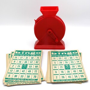 Vintage 1960's Bingo-matic Party Gold Medal Bingo Game Calling Machine ...