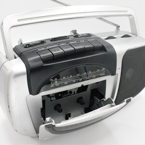 Vintage Mini Boombox Cassette Player AM/FM Radio Portable Audio Tape ...