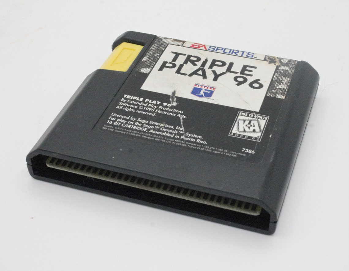 Vintage SEGA Triple Play 96 Major League Baseball Original - Etsy