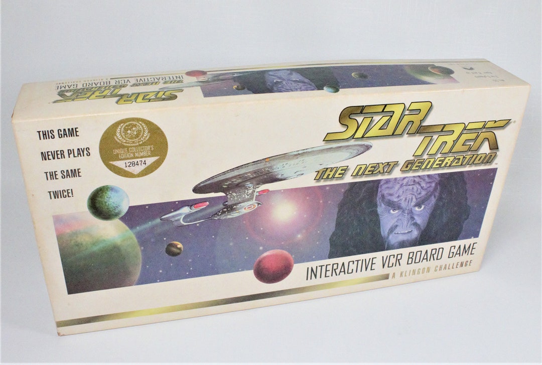 Vintage Star Trek VCR Interactive Board Game VHS Video Numbered Limited ...