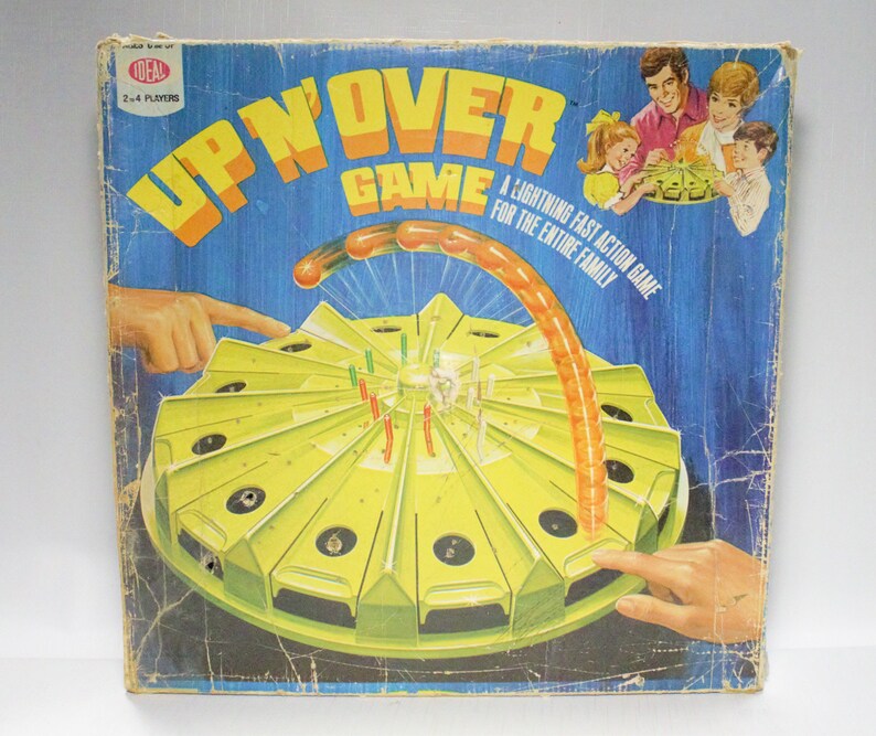 Vintage 1970 up N' Over Game in Box Gameboard Ideal Toys - Etsy