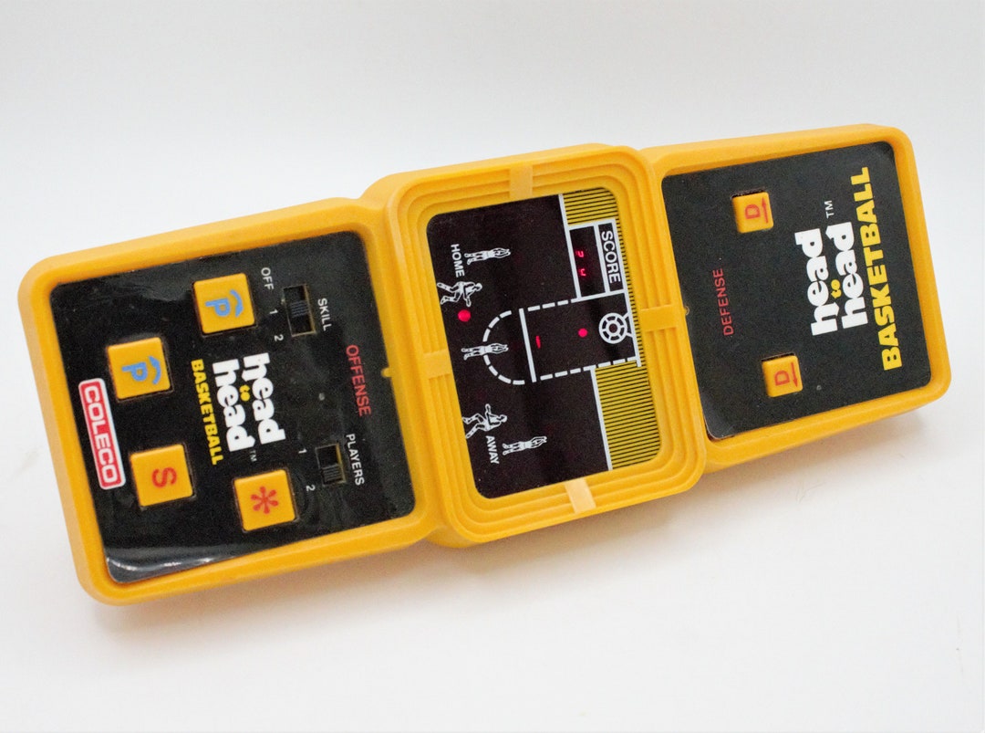 Vintage 1970s Electronic Basketball Game Handheld Red LED Digital and ...