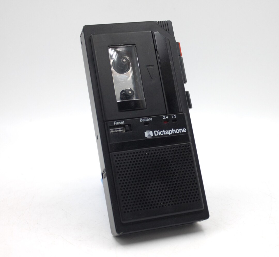Vintage 1980s Microcassette Tape Recorder Portable Audio Voice Mini ...