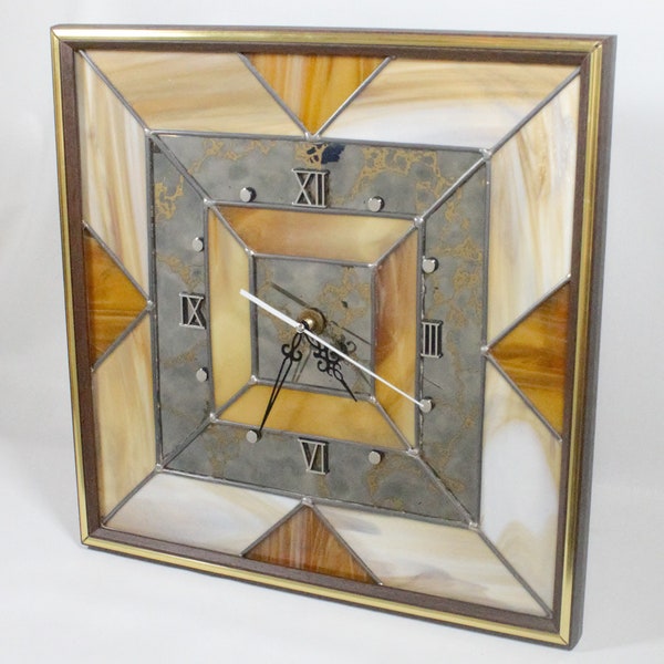 Stained Glass Clock - Etsy