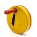 Vintage 1940s Clown Tin Toy Noise Maker Spinning Clacker Brightly ...