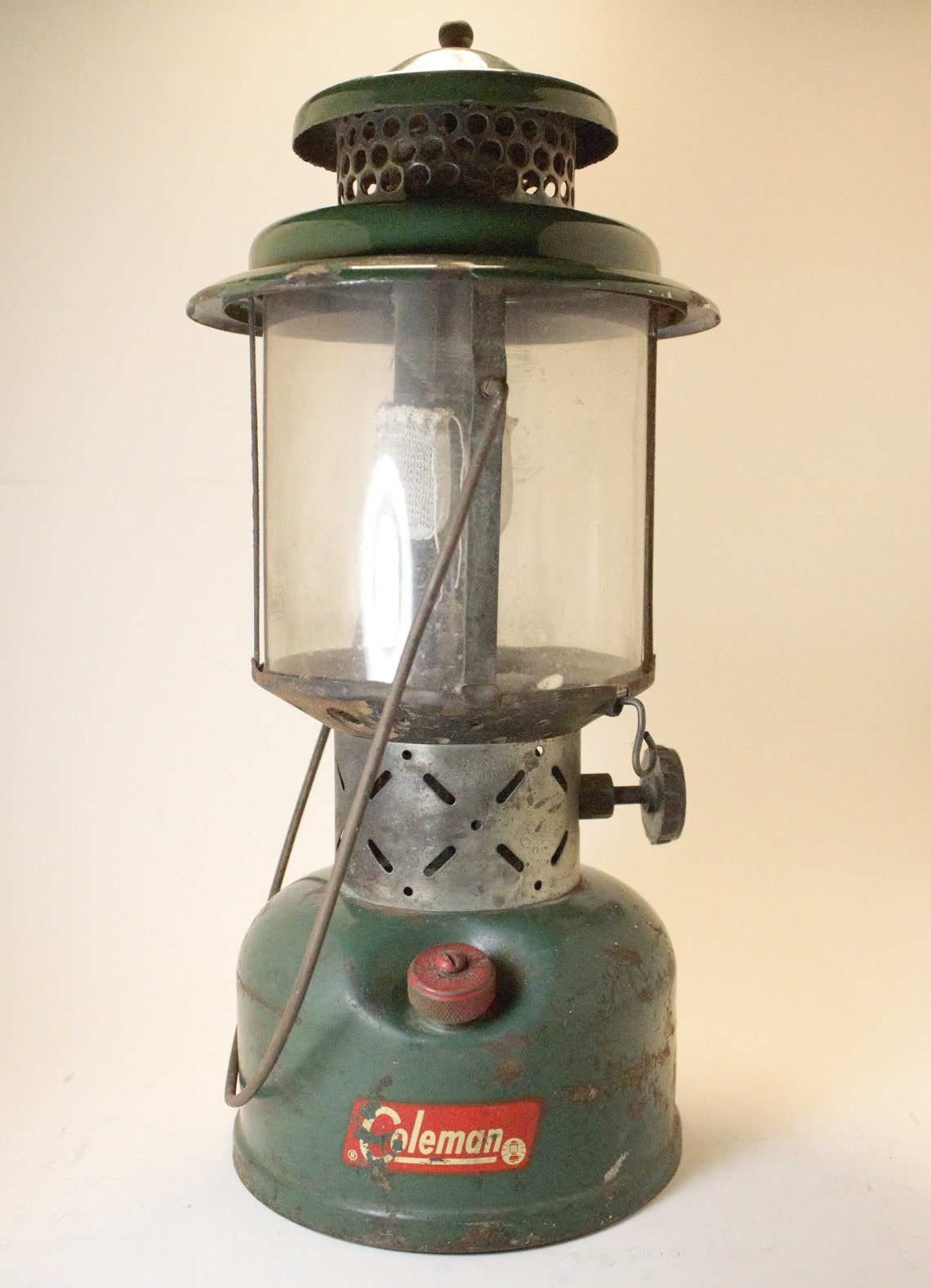 Vintage Coleman Lantern Classic Camping Fuel Light Green Model - Etsy