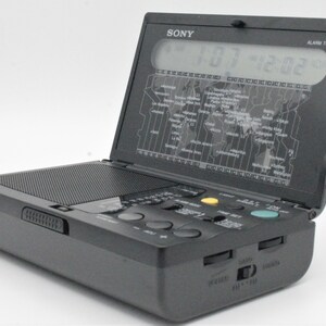 Vintage Sony World Clock Radio Digital Alarm Clock Pocket Travel ...