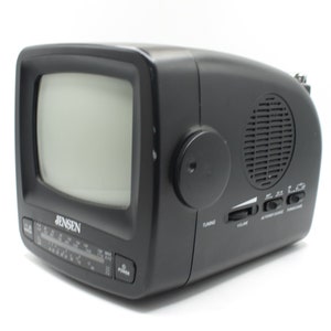 Vintage 5 B&W TV Radio Portable Mini Tube Television - Etsy