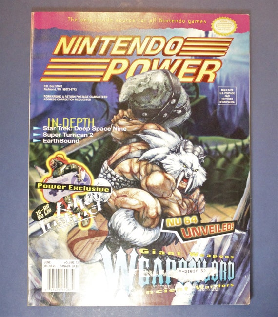 Nintendo Power 1995 Issue Earthbound Star Trek Donkey Kong - Etsy