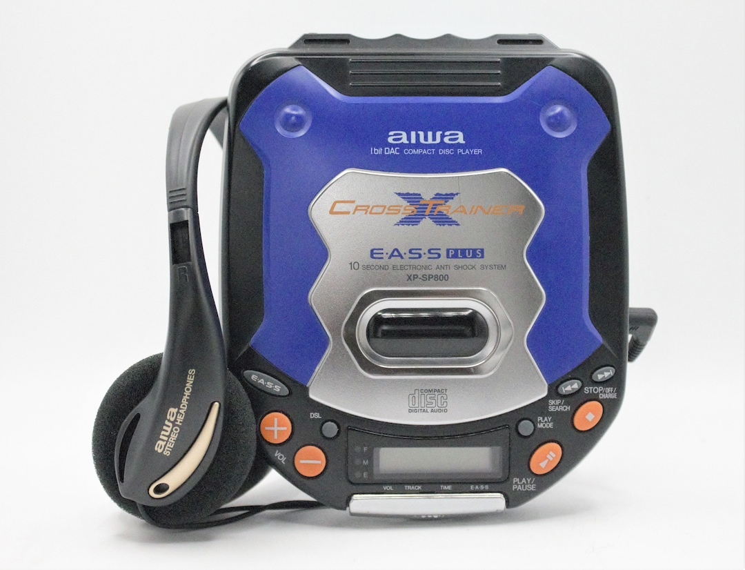 Vintage Aiwa CD Player Personal Stereo Cross Trainer Sport Edition EASS ...