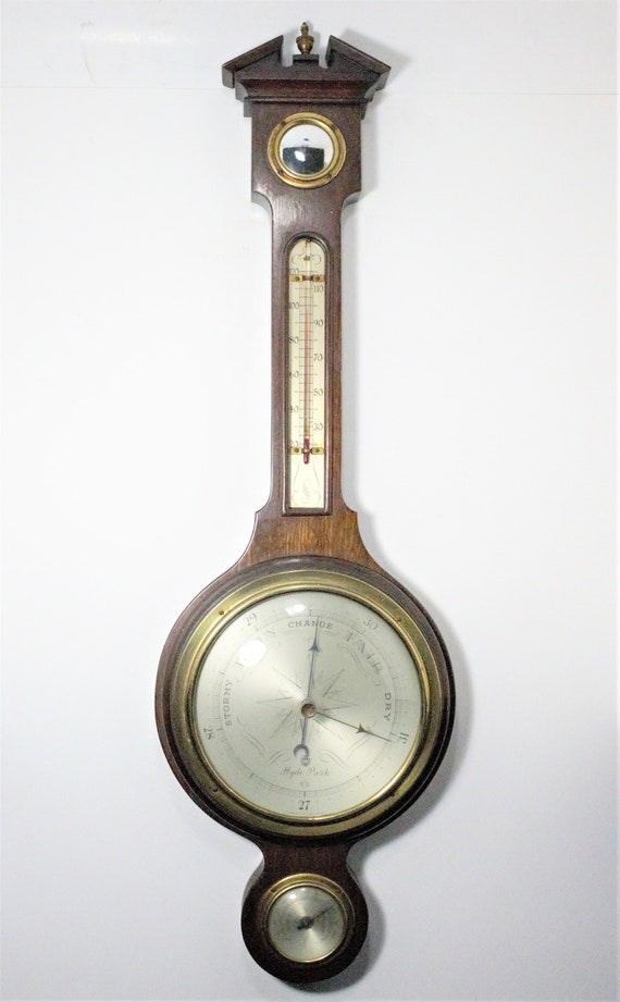 Vintage Barometer Thermometer Humidity Gauge Weather Station - Etsy