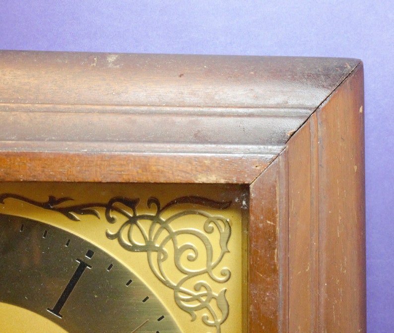 Vintage Wall Clock Sunbeam Electric Analog Dial Wood Frame - Etsy