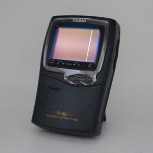 Vintage Color TV Portable Television Mini LCD Screen Uhf/vhf Signal ...