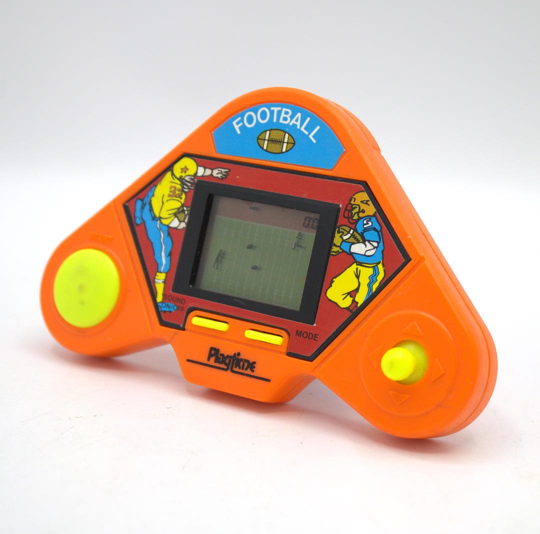 Vintage 1980s Handheld Game Football LCD Digital Display With Sound ...