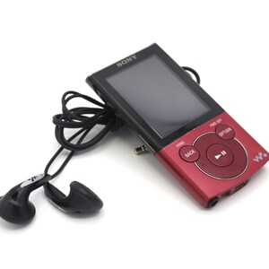 Vintage Sony Walkman Stereo MP3 Audio Music Video Player 8 GB Red With ...