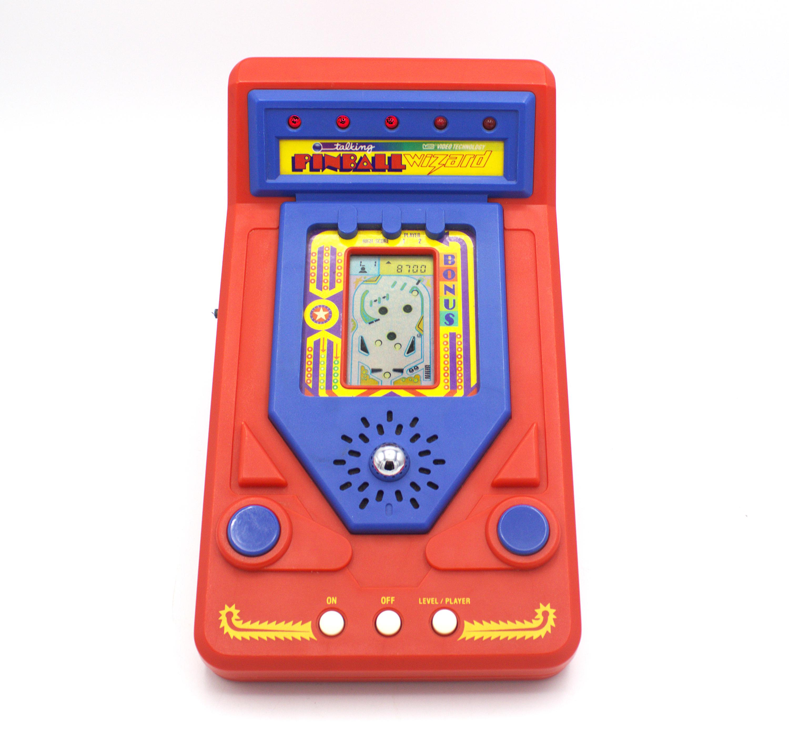 Vintage 1980s Pinball Wizard Electronic Talking Pinball Handheld Game ...