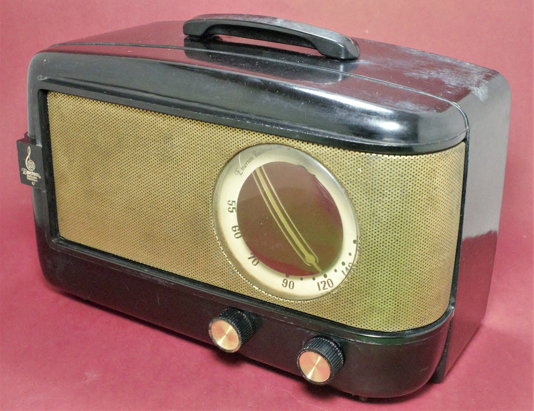 Vintage 1950s Lighted Red Dial Tube Radio Portable AM Receiver - Etsy