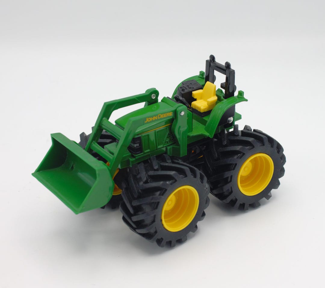Vintage John Deere Tractor Die Cast Metal Miniature Model Replica Front ...