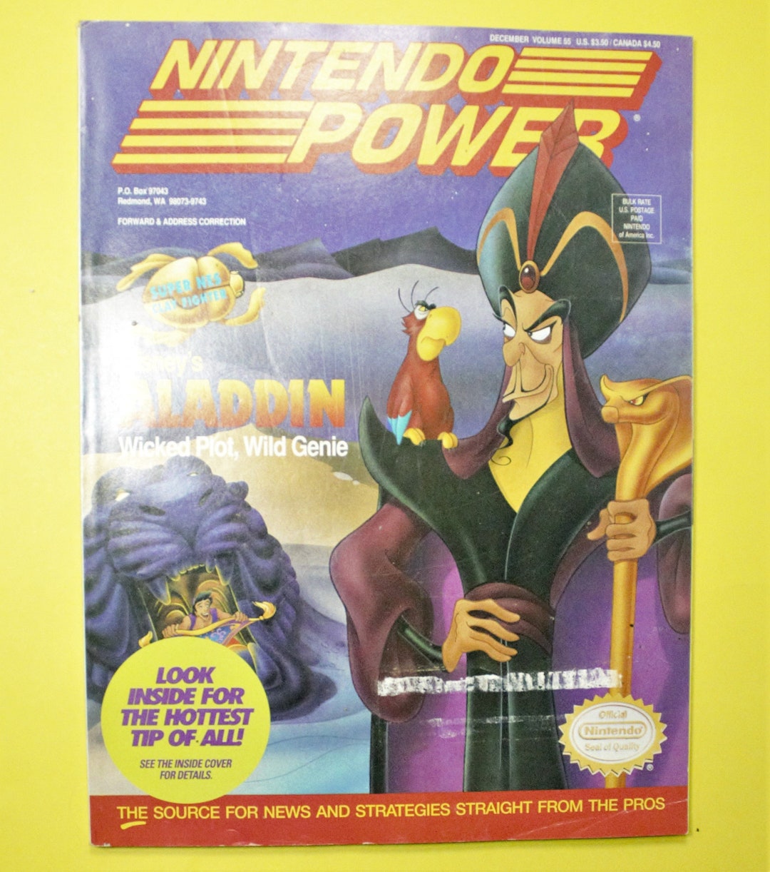 Nintendo Power 1993 Issue Aladdin Disney Mega Man X Tetris 2 - Etsy