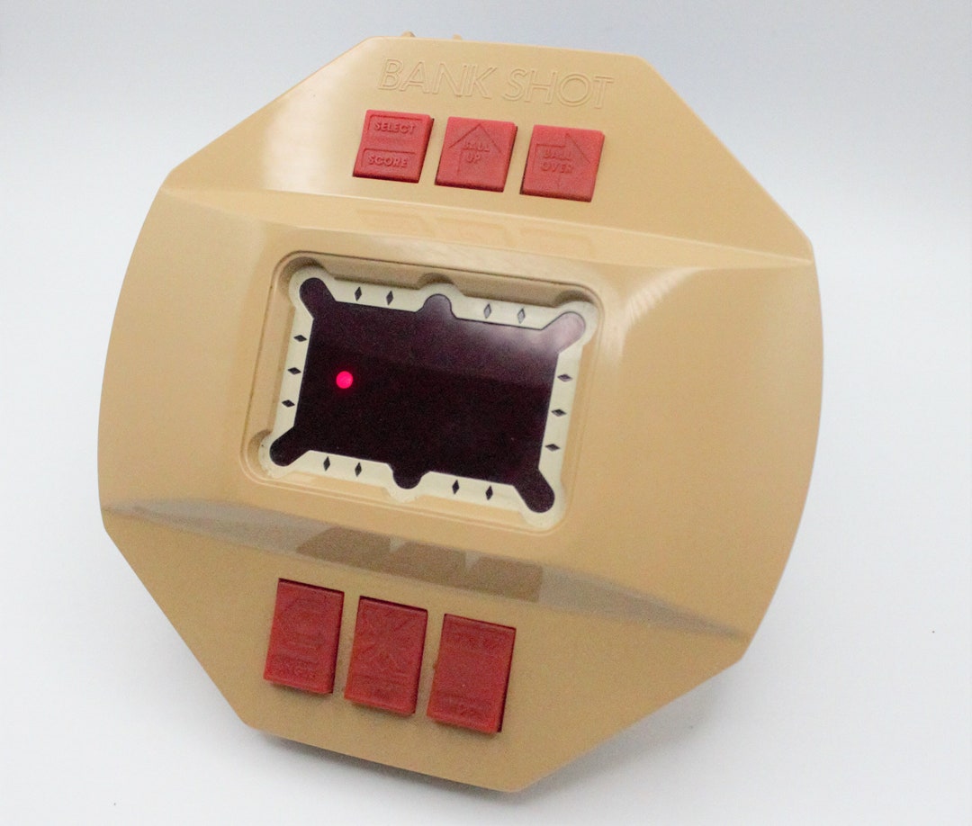 Vintage Electronic Pool Handheld Game Bank Shot Red LED Light Sound ...