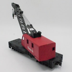 Vintage HO Scale Crane Train Car High Detail Industrial Miniature ...