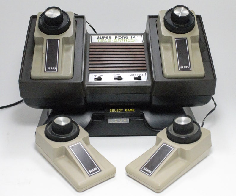 Vintage Super Pong IV Original Console Video Game Station 4 - Etsy