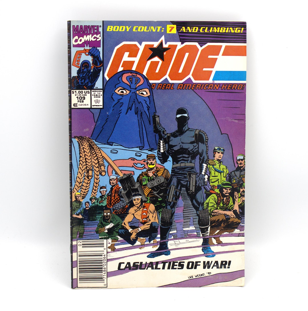 Vintage 1991 GI Joe Comic Book 109 Casualties of War Body Count 7 ...