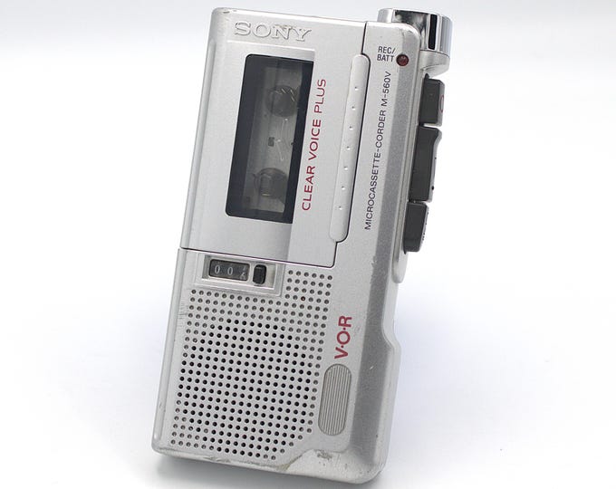 Vintage Sony Micro-cassette Tape Recorder Built in Microphone Speaker ...
