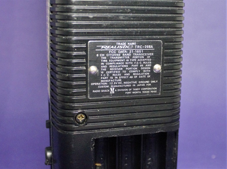 Vintage Portable CB Radio Realistic 6 Channel 5W Handheld - Etsy