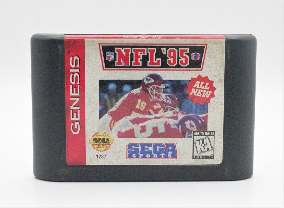 Vintage SEGA Game NFL 95 Original Genesis Video Cartridge SEGA Sports ...