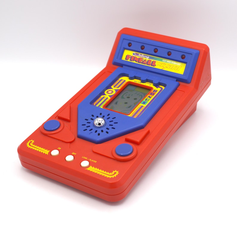 Vintage 1980s Pinball Wizard Electronic Talking Pinball Handheld Game ...