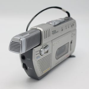 Vintage Sony Micro-cassette Audio Tape Recorder Zoom Microphone Auto ...