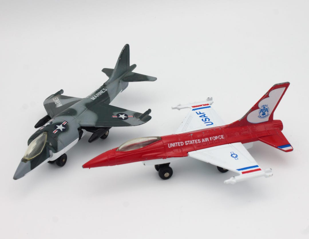 Vintage 1980s Matchbox Die Cast Metal Miniature Military Airplanes Camo ...