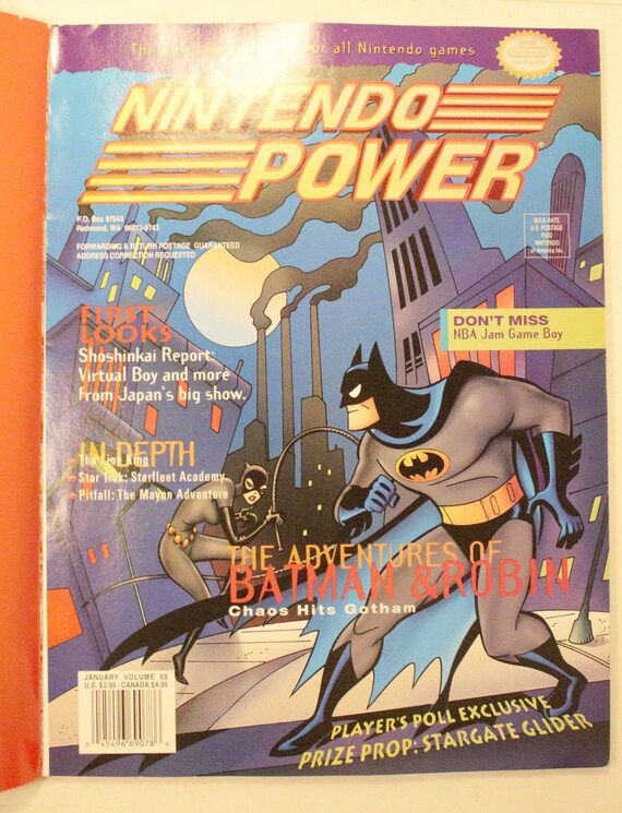 Nintendo Power 1995 Issue Special '95 Edition Batman and - Etsy