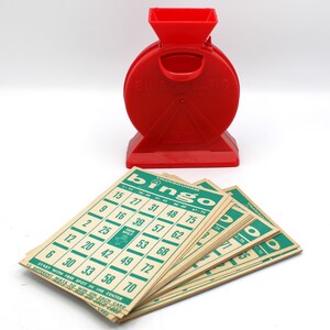 Vintage 1960's Bingo-matic Party Gold Medal Bingo Game Calling Machine ...