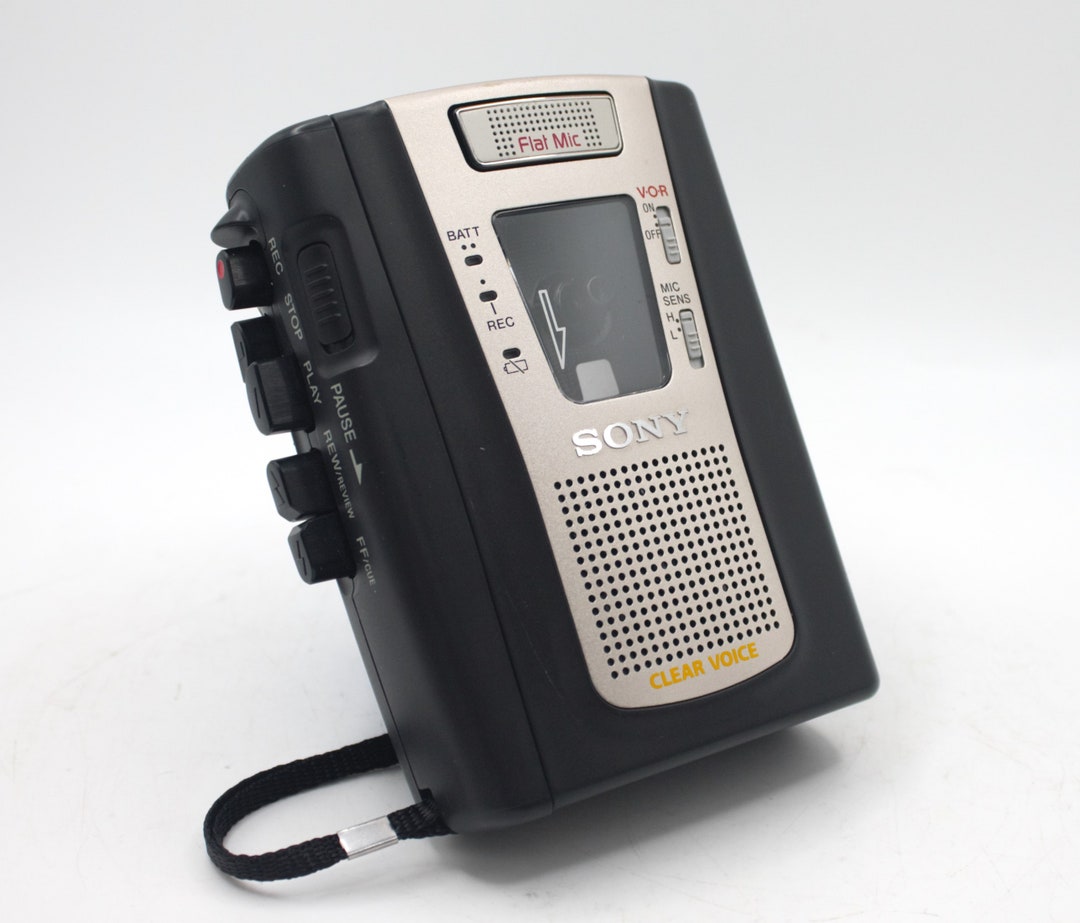 Vintage Sony Cassette-corder Audio Tape Recorder VOR Voice Activated ...