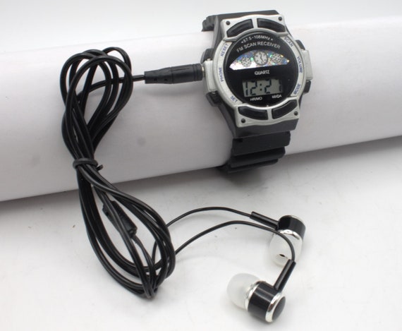 Vintage FM radio watch 1980s digital quartz watch FM … - Gem