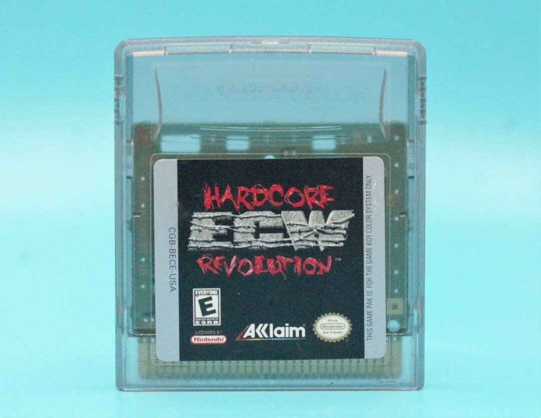 Vintage ECW Hardcore Revolution Game Boy Color Nintendo Video Game ...