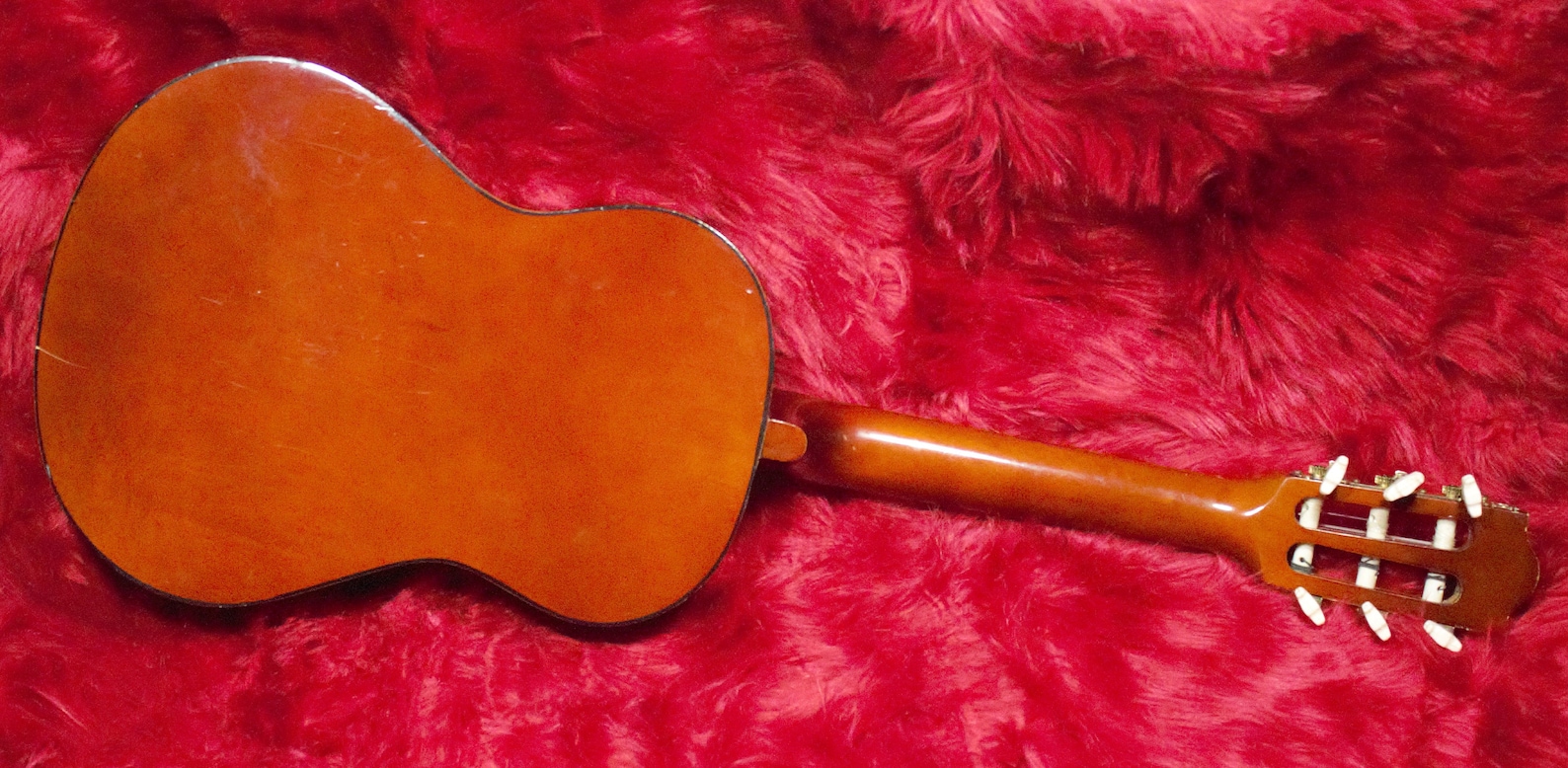 Vintage Acoustic Mini Guitar Bestler Light Dark Wood Pine Brass ...
