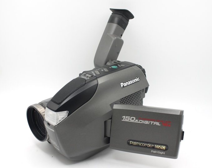 Vintage Camcorder Video Camera Mini VHS Cassette Recorder Color LCD ...