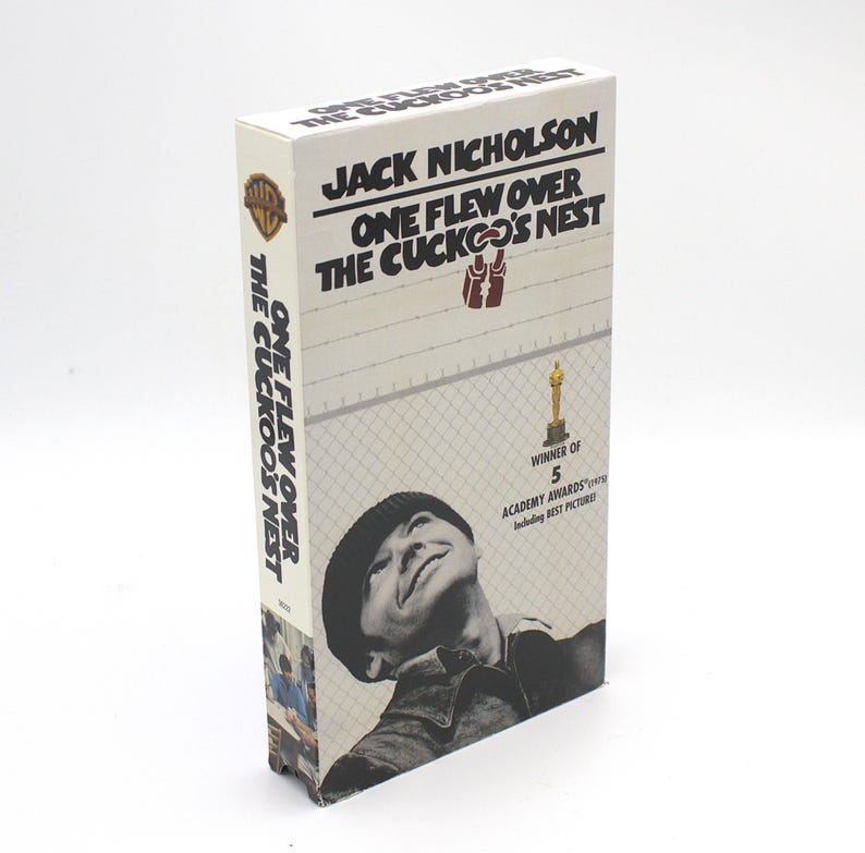 Vintage VHS One Flew Over the Cuckoo's Nest 1975 Film Jack Nicholson ...