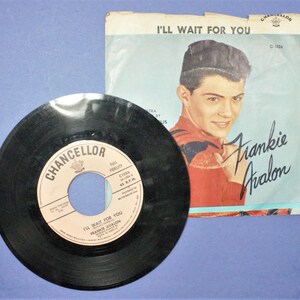 Vintage 50s Vinyl Frankie Avalon 45 Jukebox Single 7" Original ...