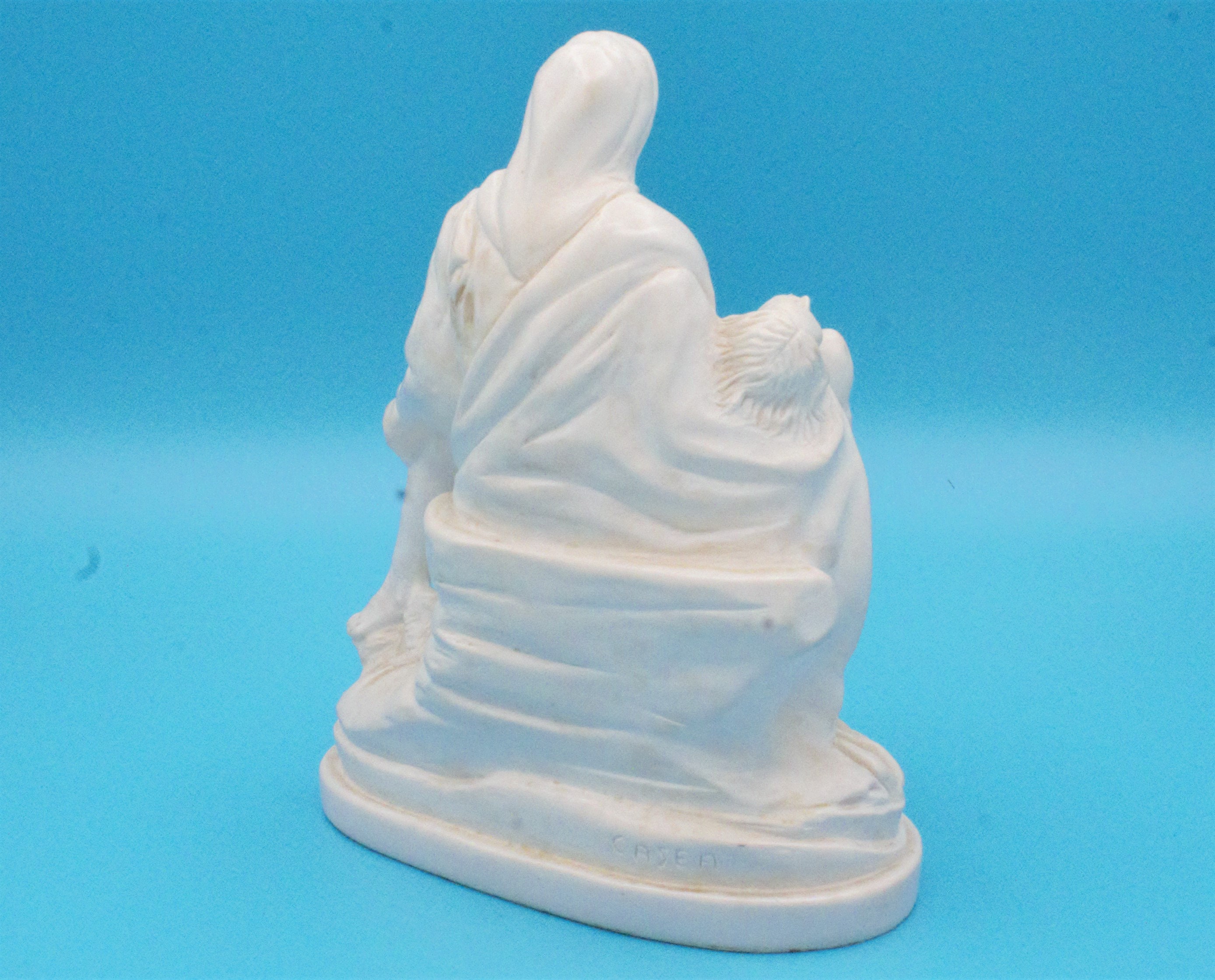 Vintage Fine Art Sculpture Pieta Michaelangelo Renaissance Religious ...