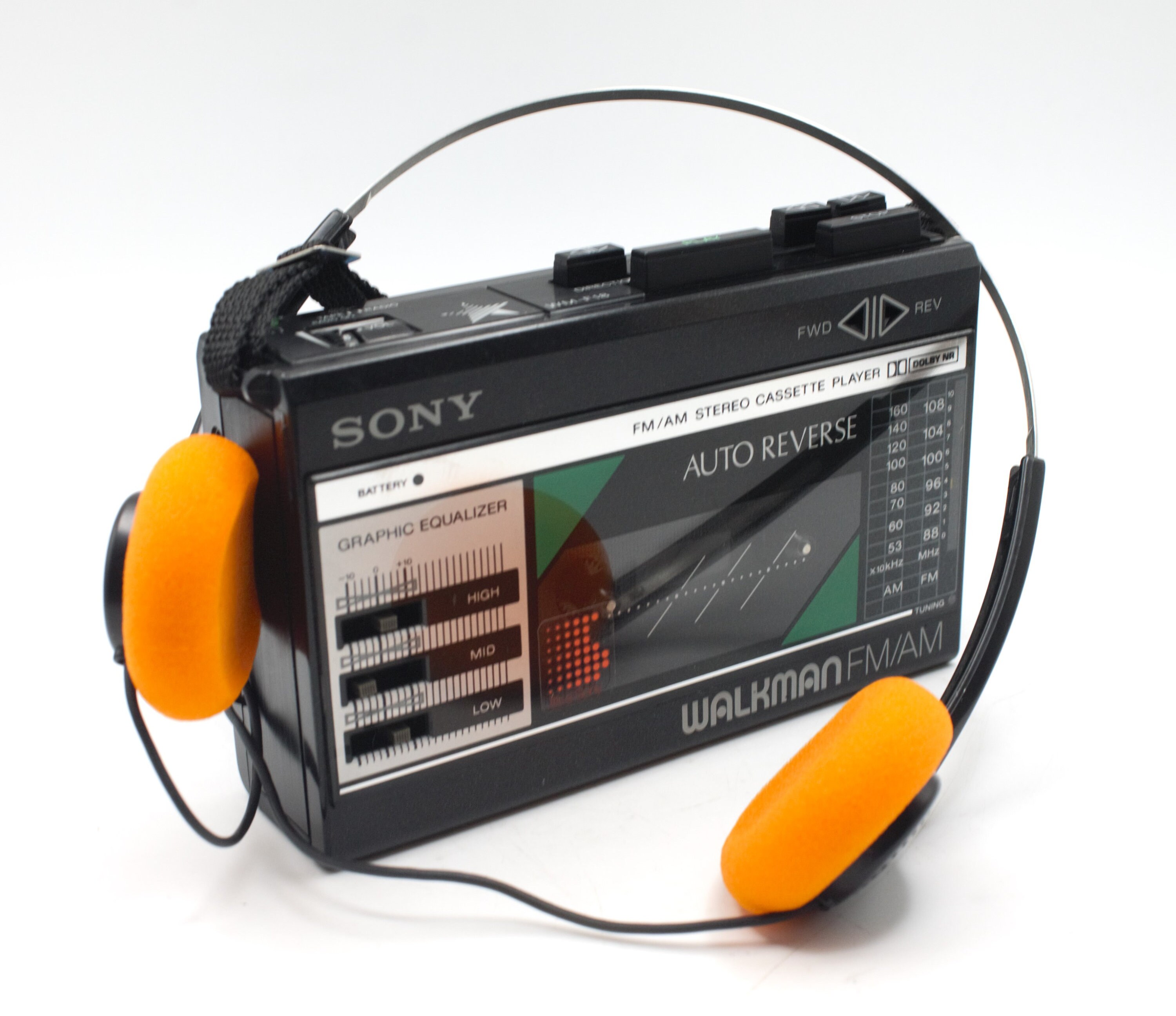 Vintage 1980s Sony Walkman Personal Stereo Cassette Tape Player AM/FM ...